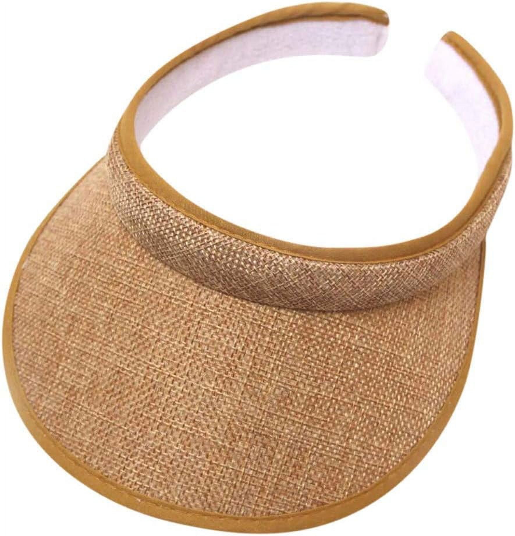 CoCoMangos Womens Sun Visor Hats Summer Roll-Up Clip On Wide Brim ...