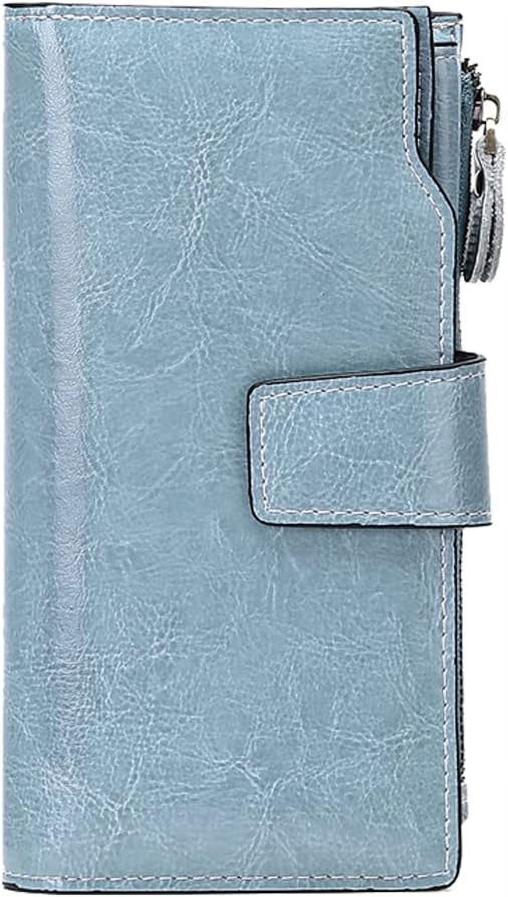 CoCoMangos Womens Wallet RFID Blocking Long Purse Genuine Leather ...