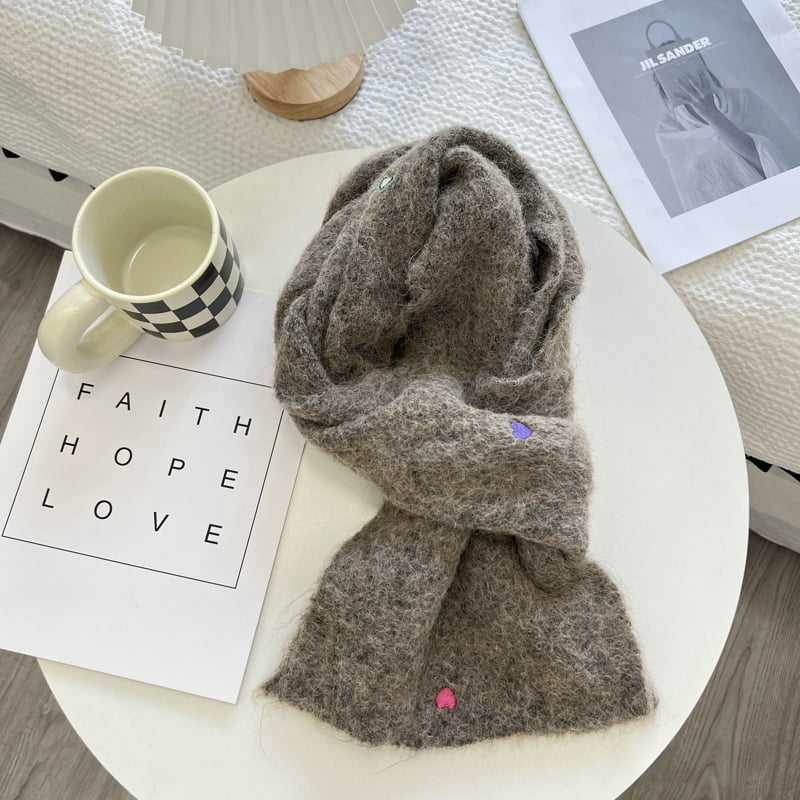 CoCoMangs Heart Lovely Scarf Female Cute Girl Autumn Winter Dopamine ...