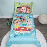 CoComelon 3 Pc Toddler Bed Set with Bonus Tote - You Make My Heart Sing ...