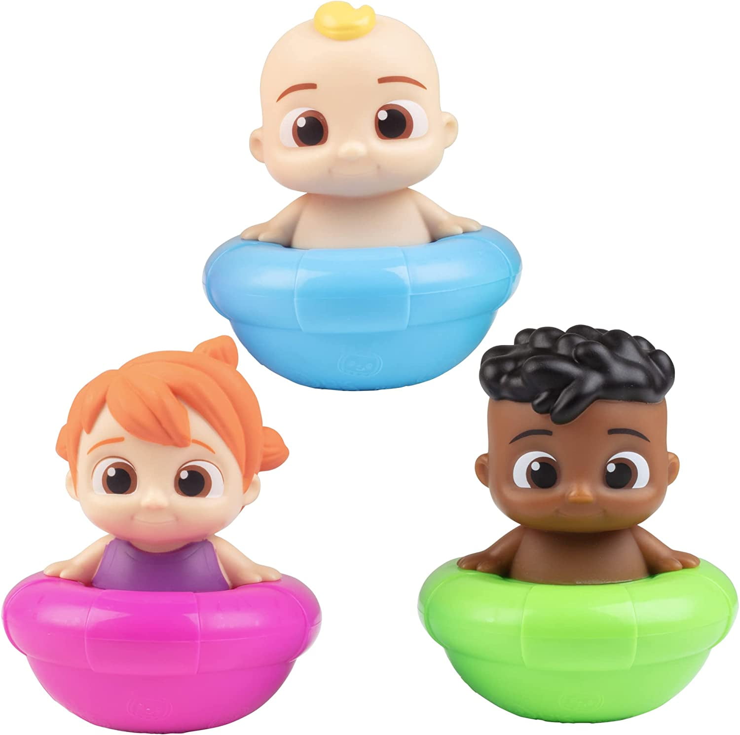 CoComelon Bath & Pool Toys, 3pk JJ, Cody & YoYo Floating Figures ...