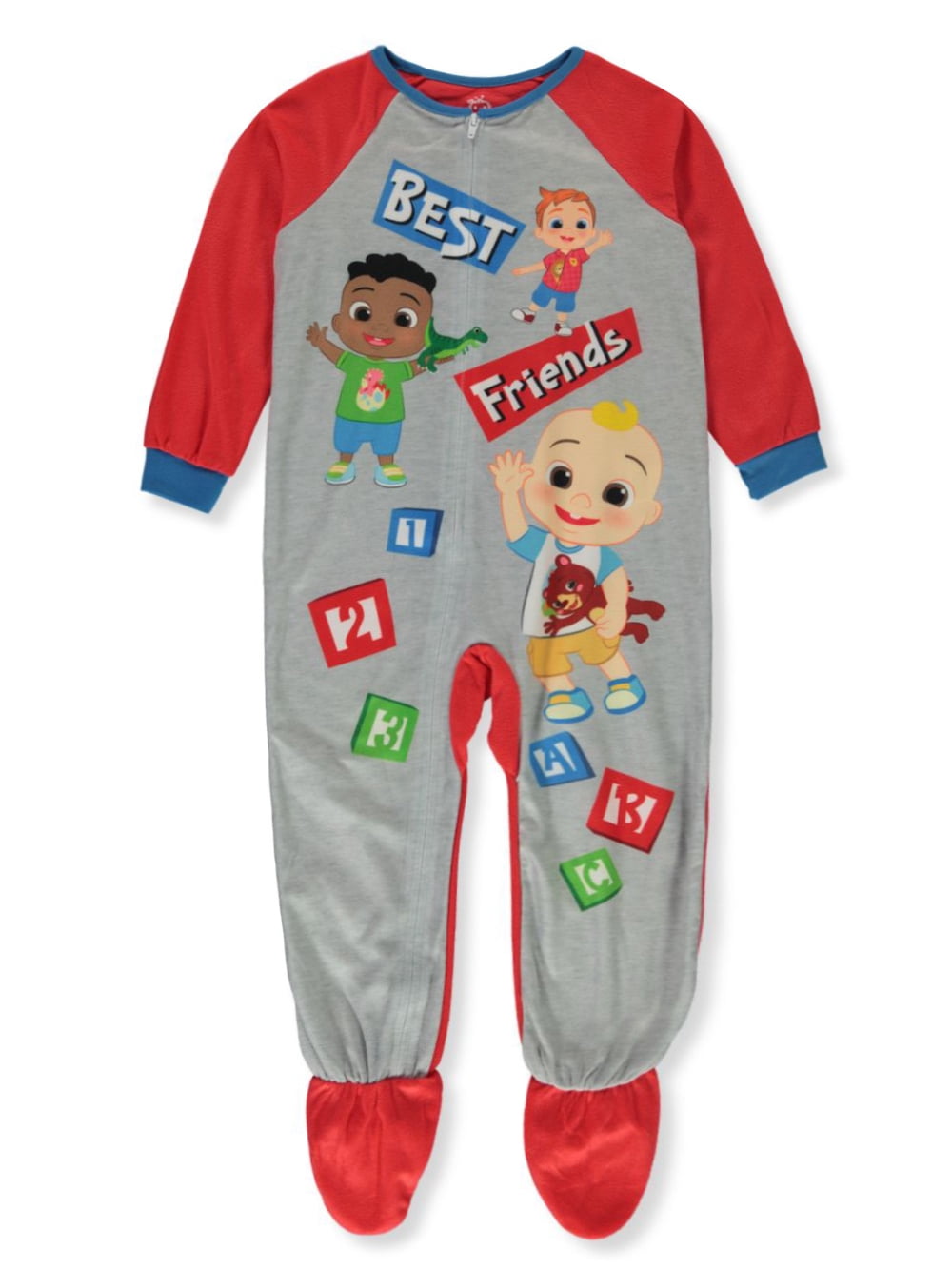 CoComelon Boys' Fleece Coveralls - red, 5t (Toddler) - Walmart.com