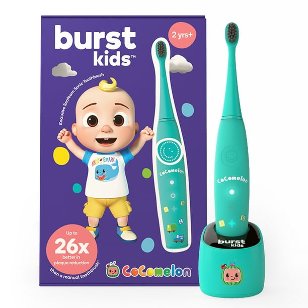 CoComelon Burst Kids Electric Toothbrush, Soft Bristles, Kid and ...