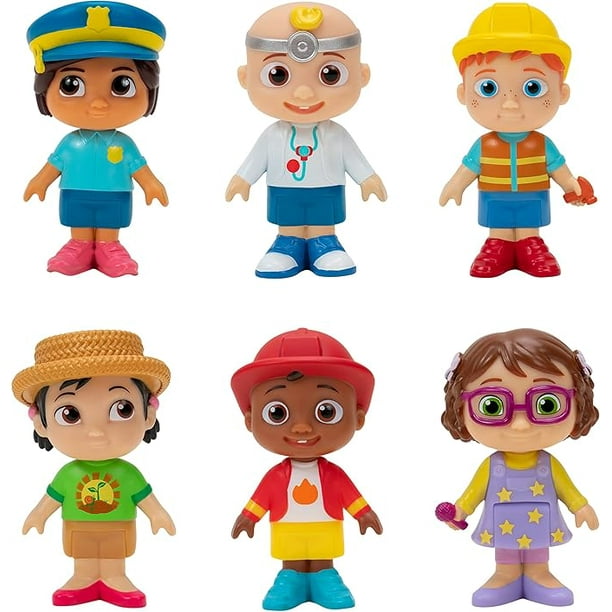 CoComelon Career Friends 6 Figure Pack - Includes JJ, Nico, Cody, Nina ...
