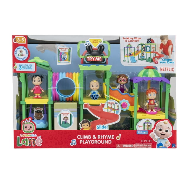CoComelon, Climb & Rhyme Playground Playset, CoComelon Lane, Baby and ...