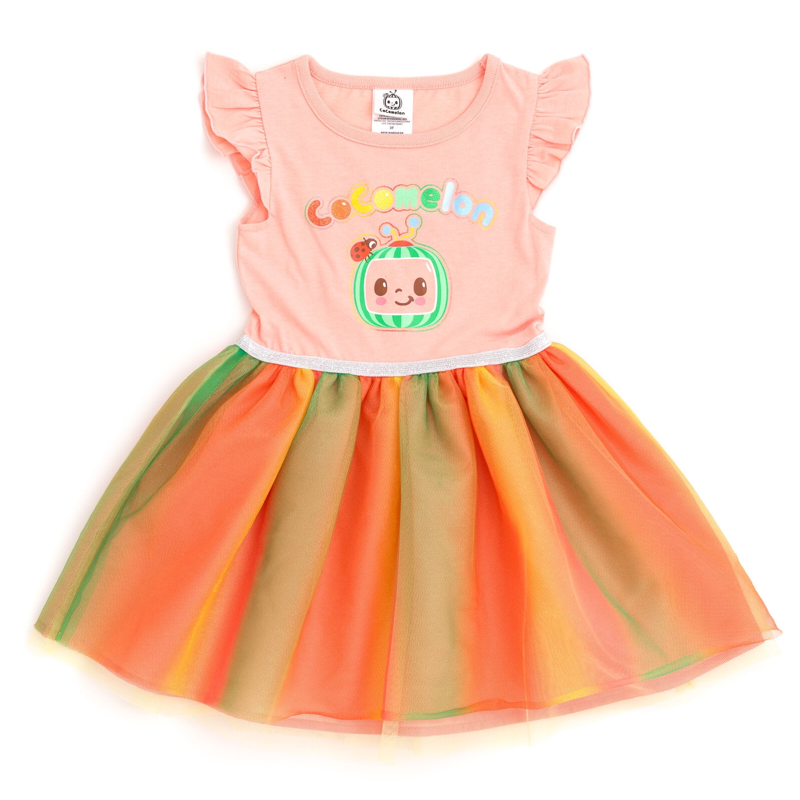 CoComelon Birthday Outfit: Infant Baby Girls Tulle Dress, JJ Character ...