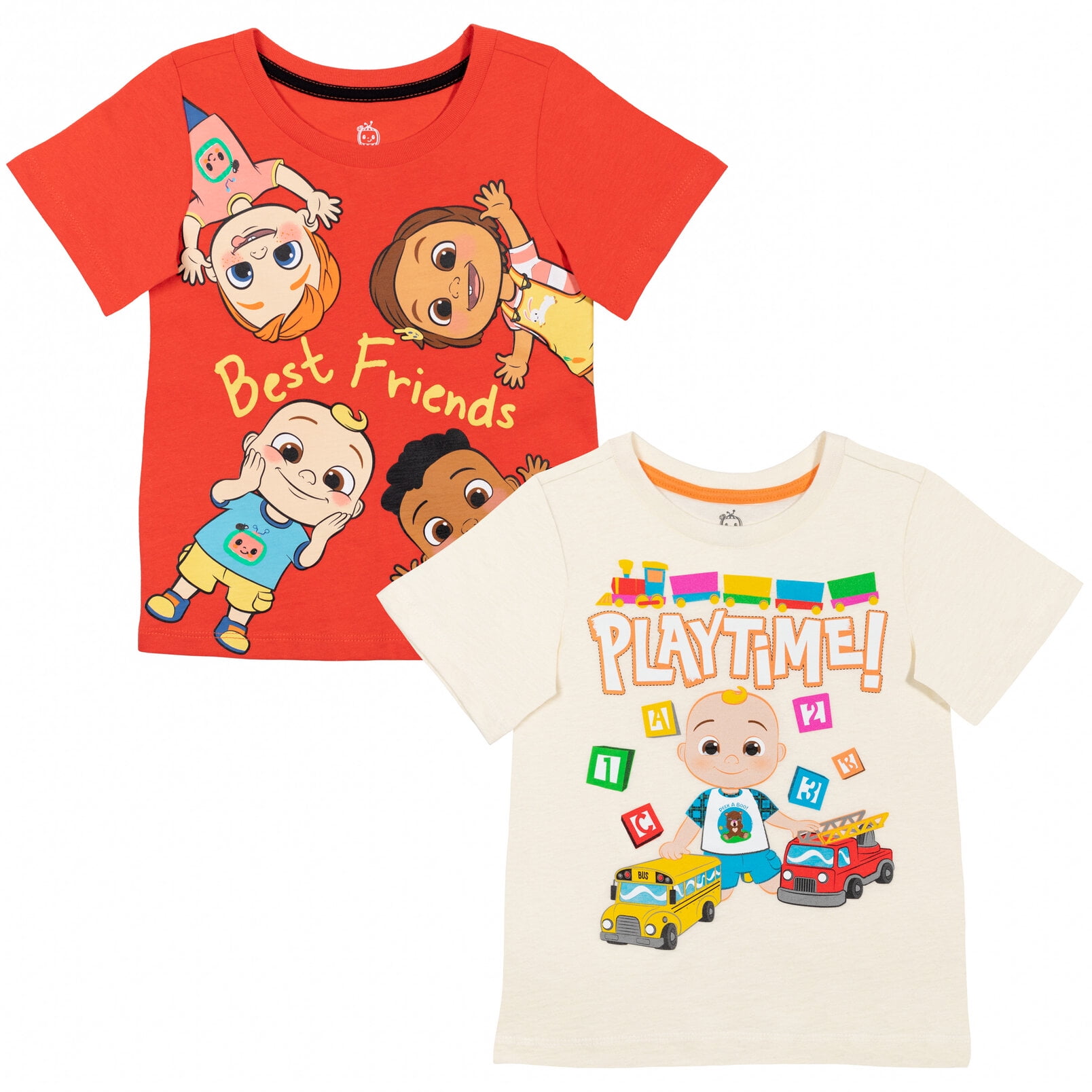 CoComelon Apparel: Infant Boys 2 Pack T-Shirts featuring JJ, Cody ...