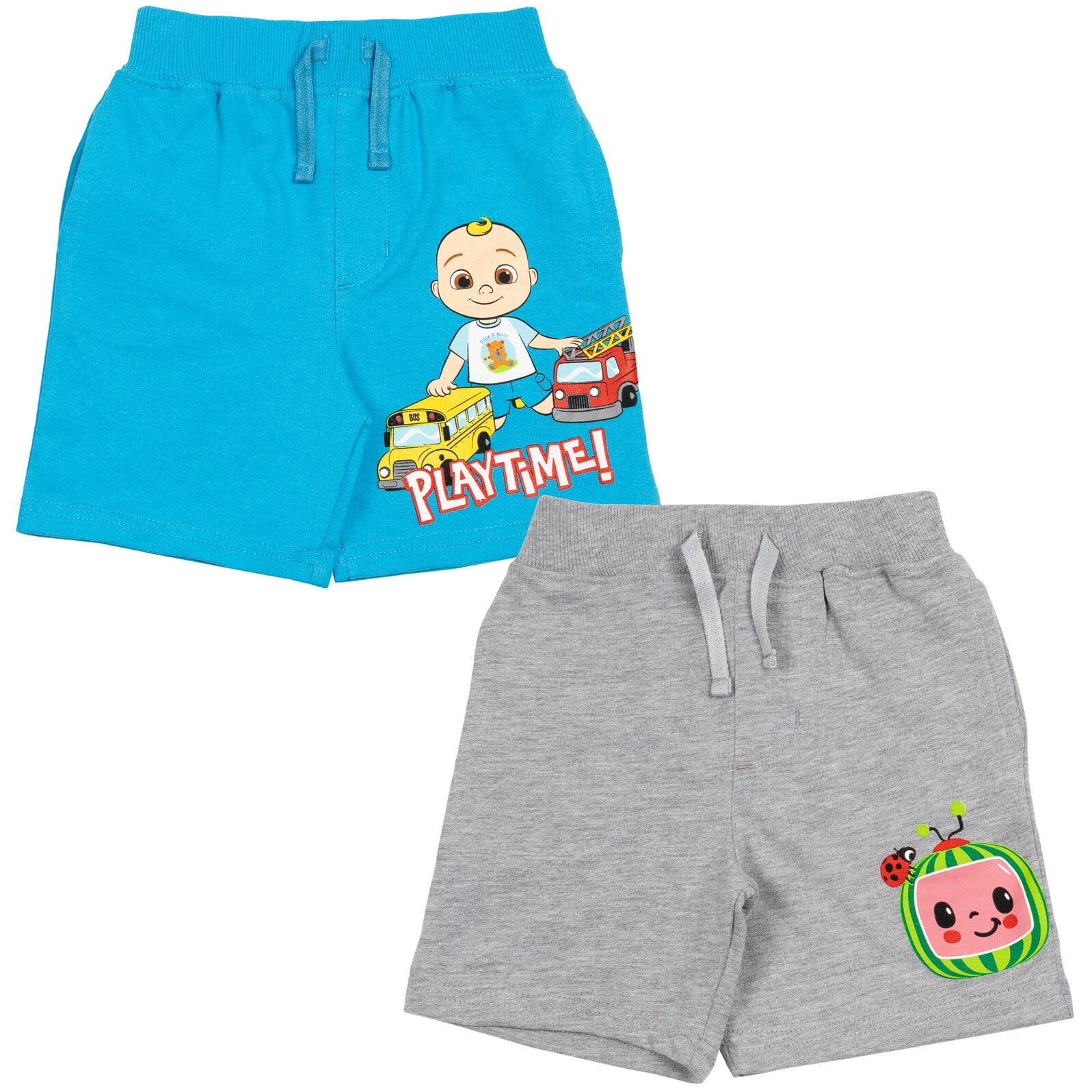 CoComelon JJ Infant Baby Boys French Terry Shorts Set, 2 Pack, Infant ...