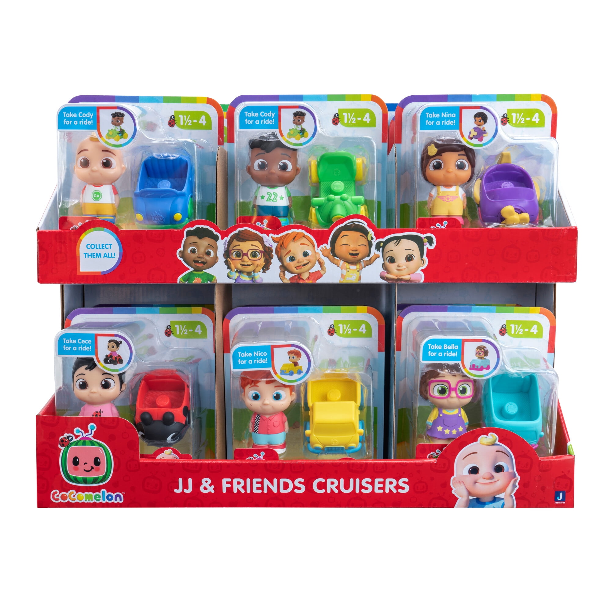CoComelon, JJ and Friends Wagon, CoComelon Lane, Styles May Vary, Baby ...