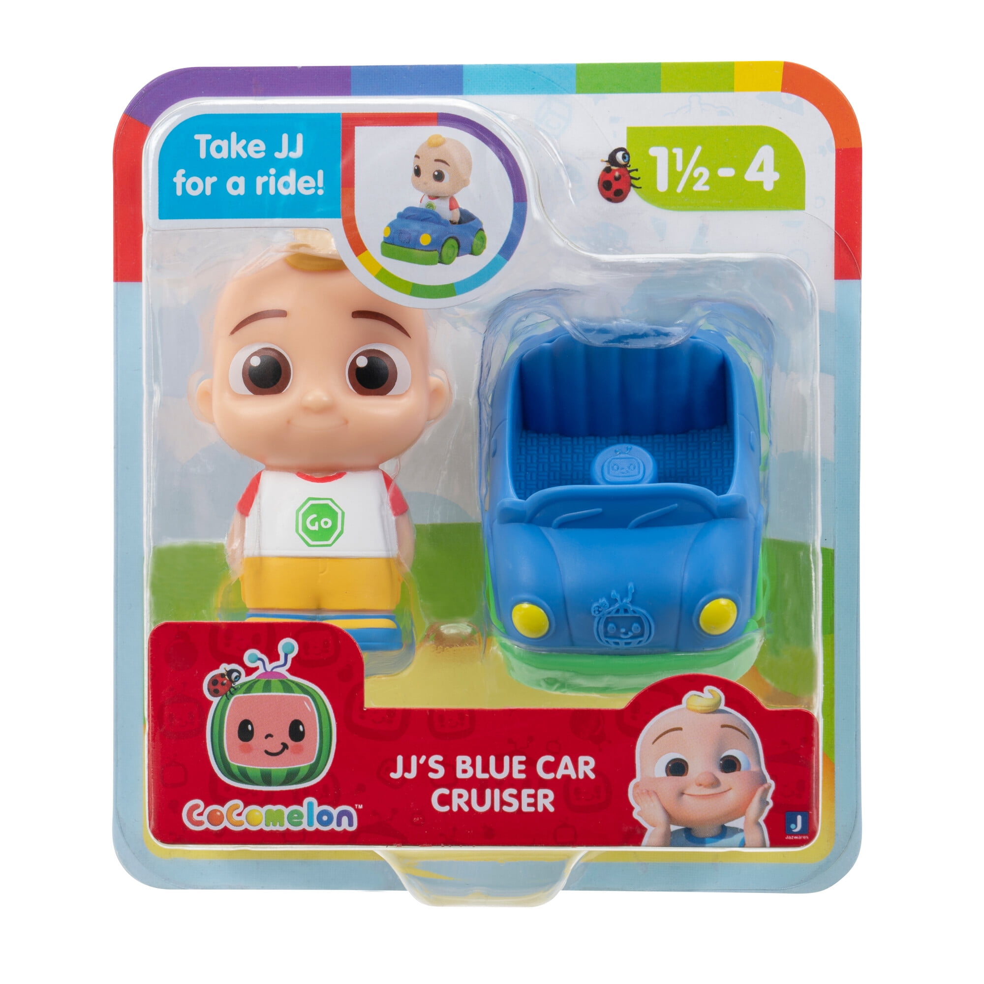 CoComelon JJ’s Blue Car Cruiser - Features Vehicle Accessories - Fun ...