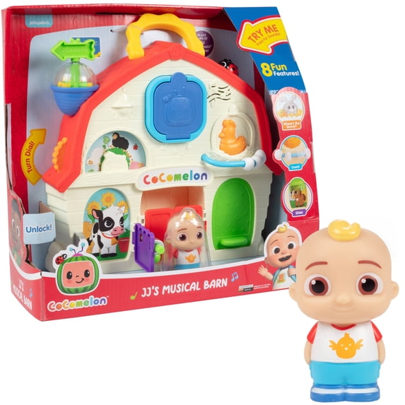 CoComelon JJ's Musical Farm, Interactive Sound Playset for Kids ...
