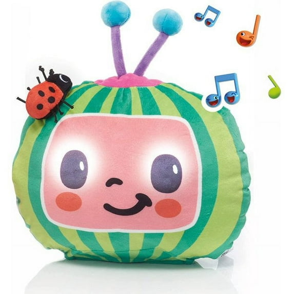 WOW! Stuff CoComelon Musical Sleep Soother for Babies & Toddlers, Soft Plush Watermelon Nursery ...
