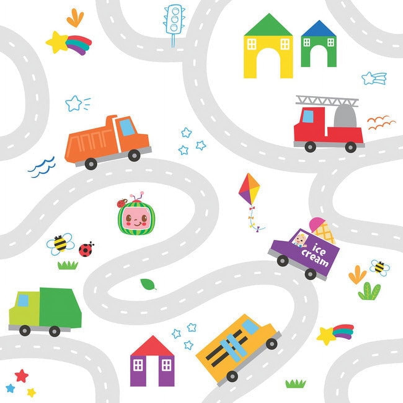 CoComelon Road Map Peel & Stick Wallpaper - Walmart.com