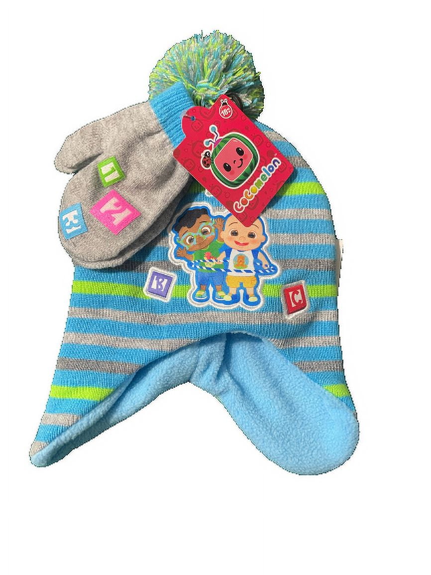 CoComelon Toddler Winter Hat and Mitten, Kids Beanie , JJ, & Cody, for ...