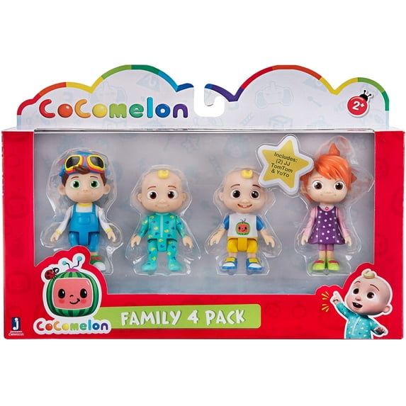 CoComelon Tomtom Action Figures, 6 3 oz, (4 Piece) - Walmart.com