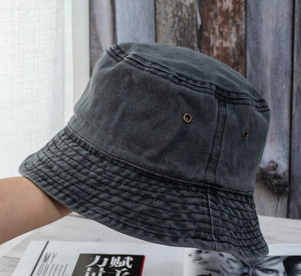 CoCopeanut 2021 Baru Foldable Topi Dicuci Denim Ember Topi Unisex ...