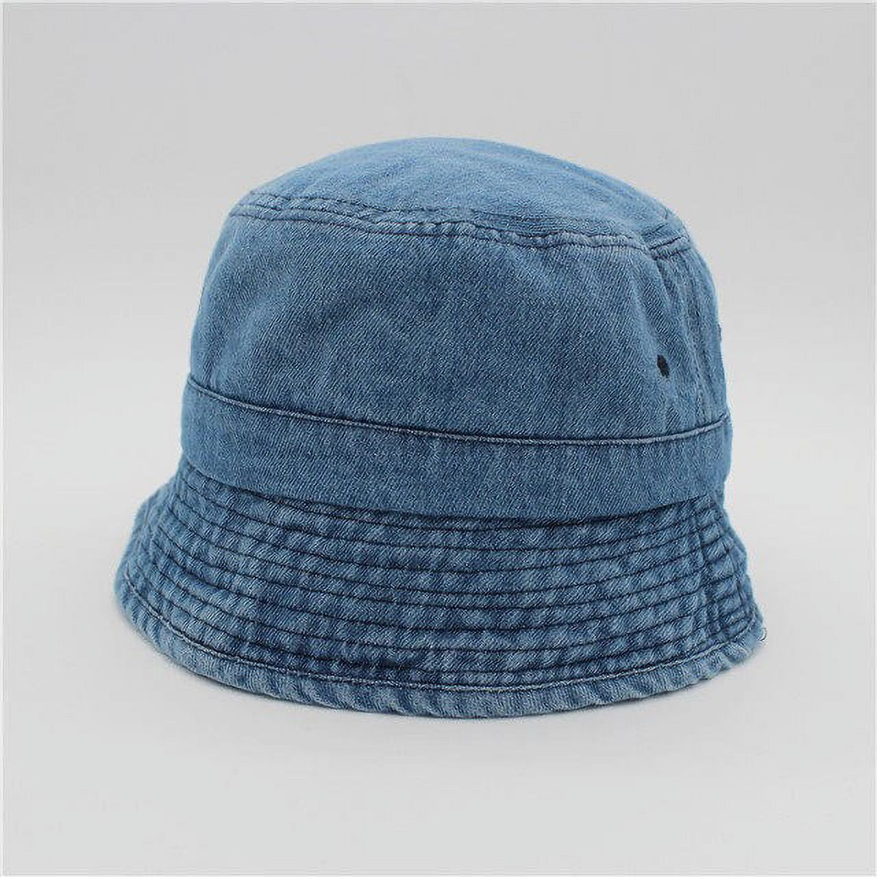 CoCopeanut 2021 Topi Nelayan Baru Panama Denim Topi Ember Luar Ruangan ...