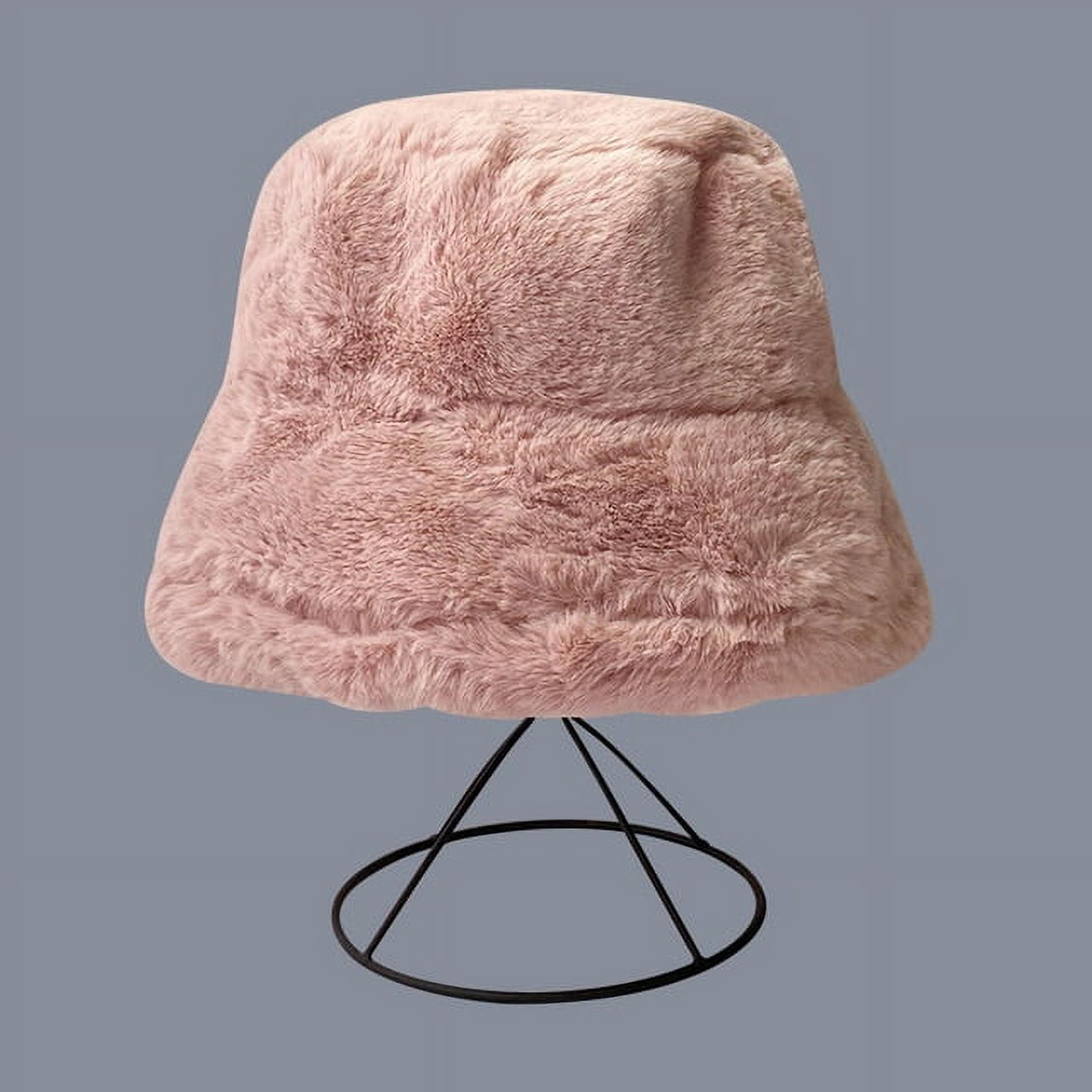 CoCopeanut 60cm Women Thicken Flat Top Bucket Hat Large Size Bucket Hat ...