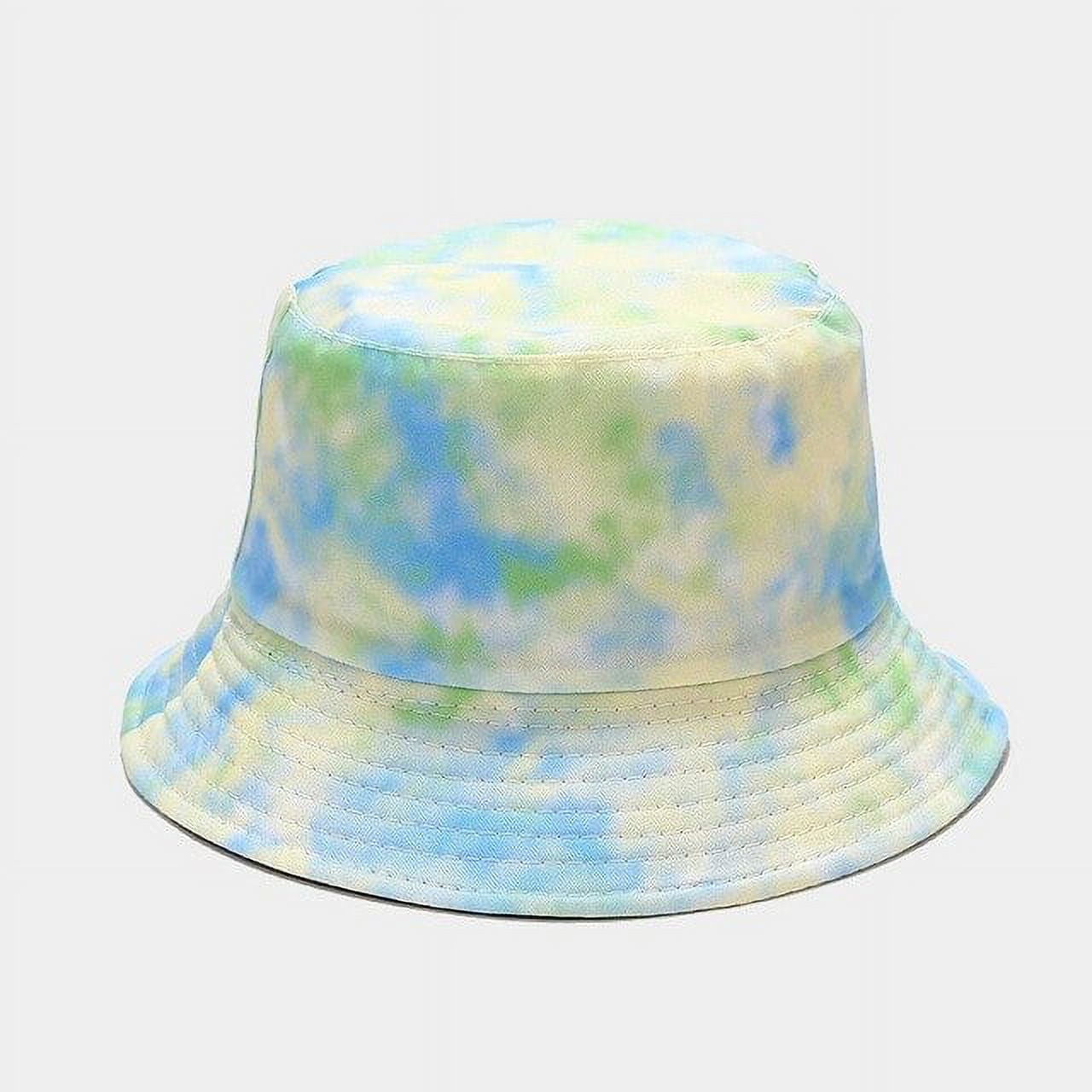 CoCopeanut Double-sided Wearing Cap Visor Rainbow Color Bucket Hat Men ...