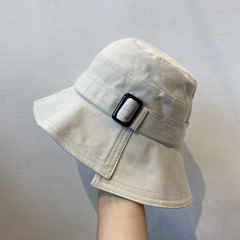 CoCopeanut Fashion Solid Color Bucket Hat Summer Autumn Fisherman Hat ...