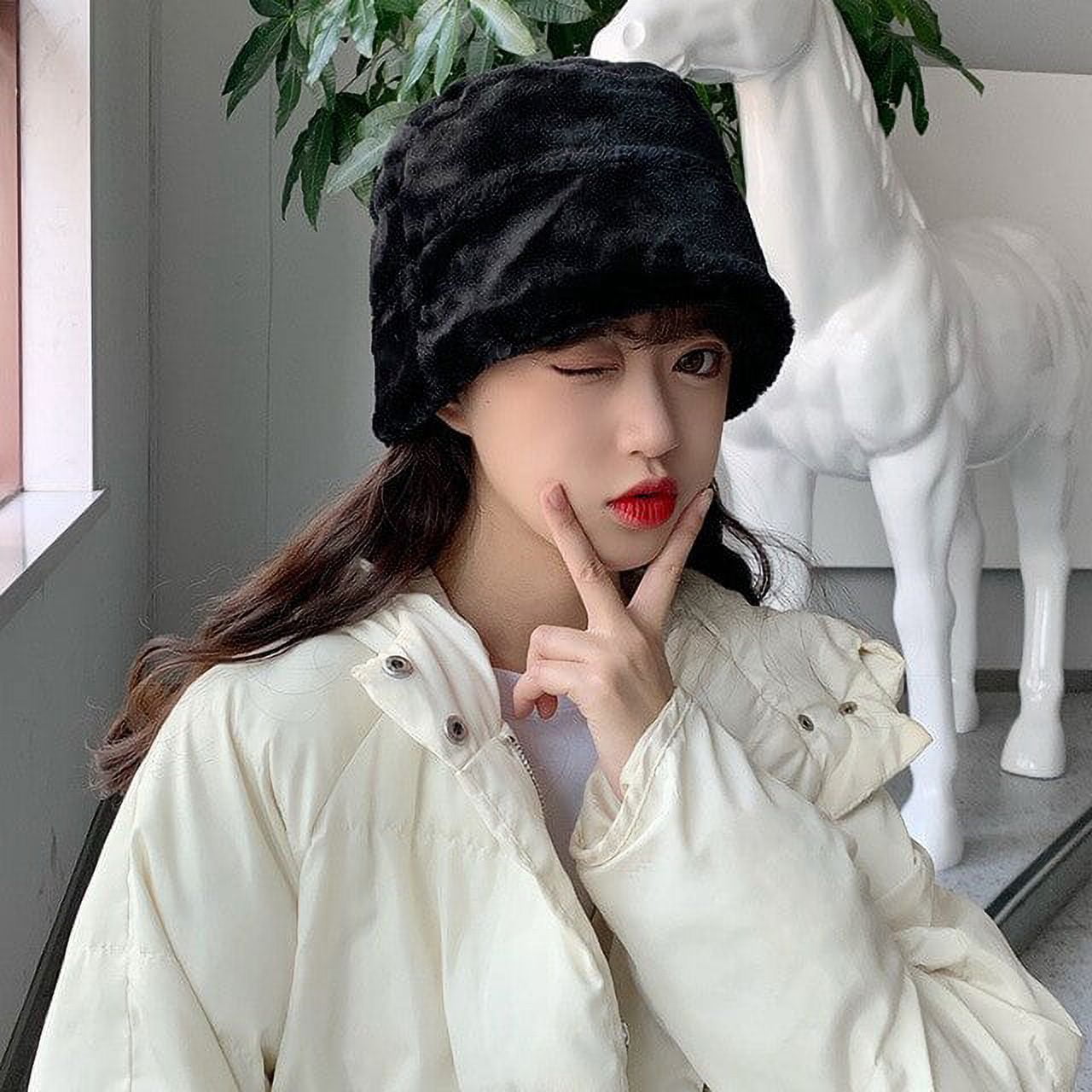 CoCopeanut Fashion Tebal Hangat Musim Dingin Musim Semi Ember Topi ...