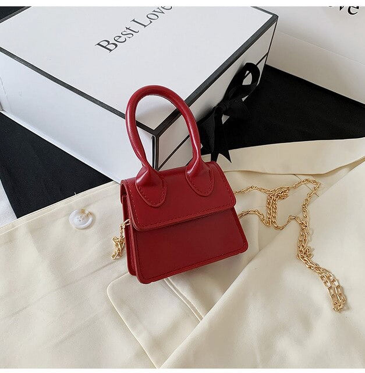 CoCopeanut Handle Super Mini Design PU Leather Shoulder Bags for Women ...