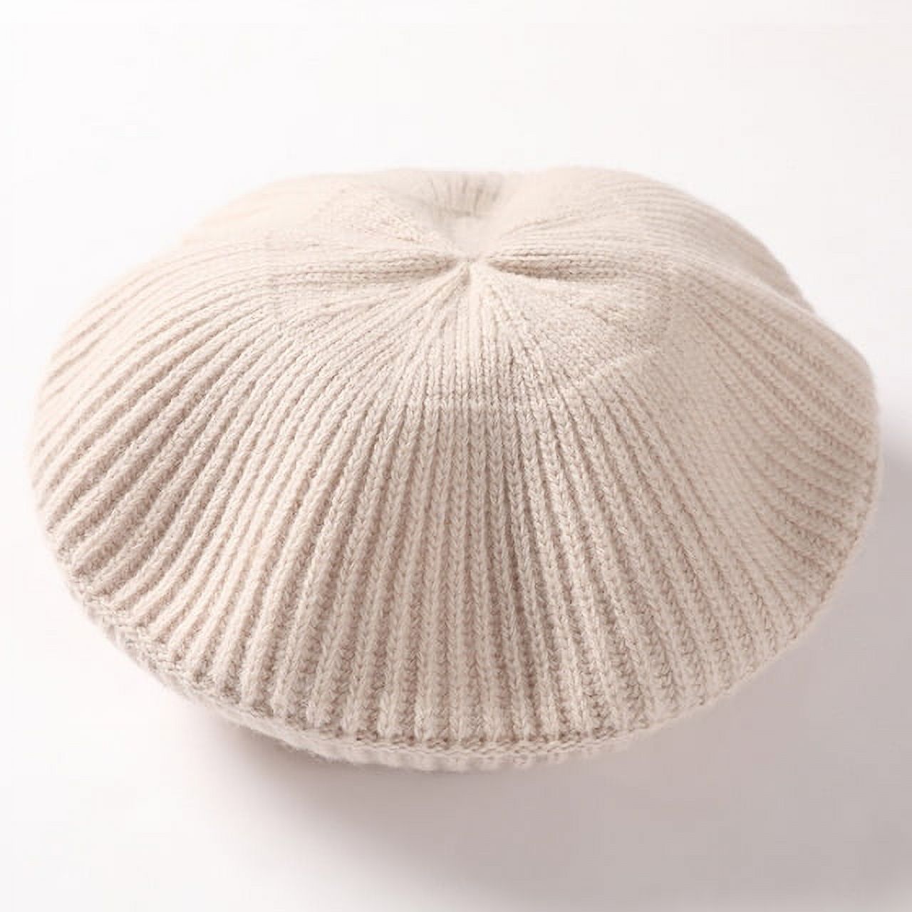 CoCopeanut Large Size Wool Beret Hat Women Solid Flat Berets Autum ...