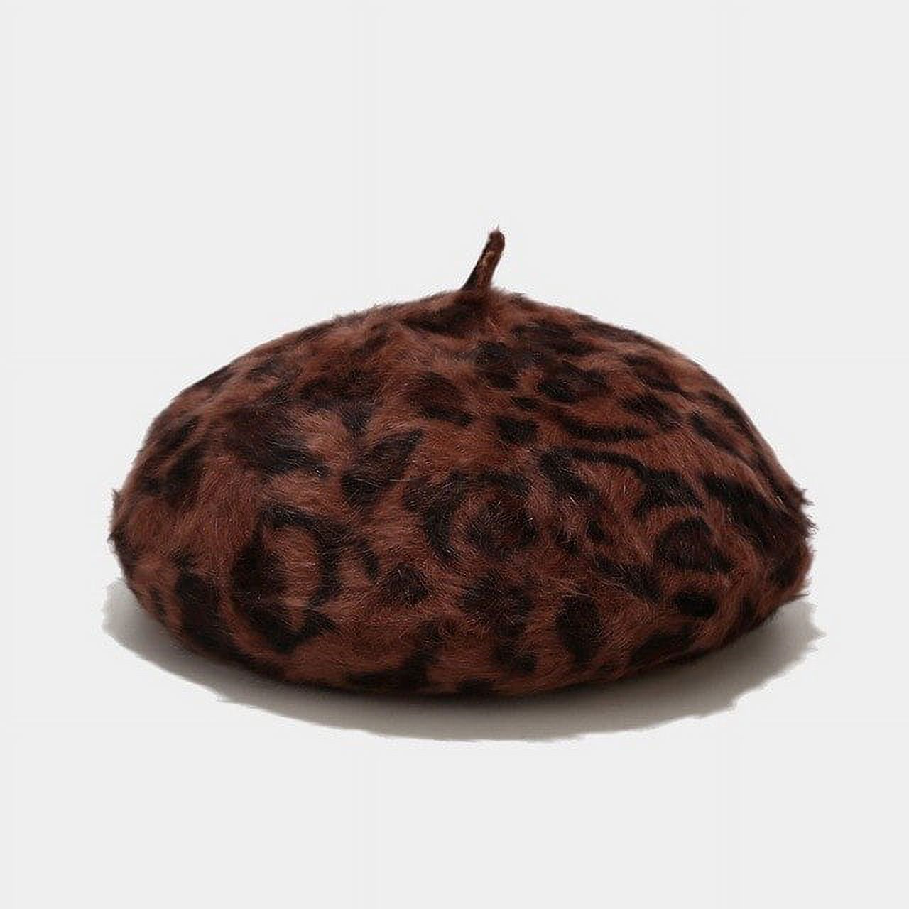 CoCopeanut Leopard Beret Female Spring Winter Hats for Women Vintage ...