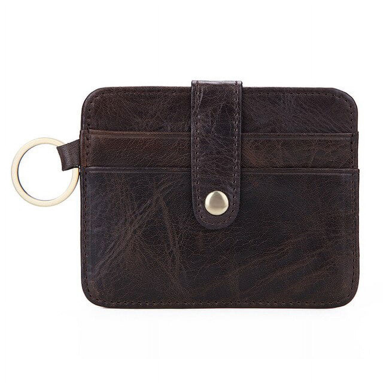 CoCopeanut Men Genuine Leather Slim Wallet Male Small Purse Mini Money ...