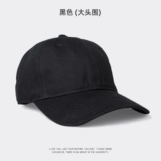 CoCopeanut Men Women 60cm+ Large Big Head Big Plus Size Causal Peaked ...