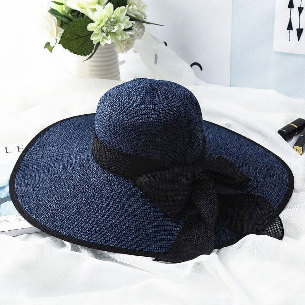 CoCopeanut New Summer Sun Hats Women Fashion Girl Straw Hat Ribbon Bow ...