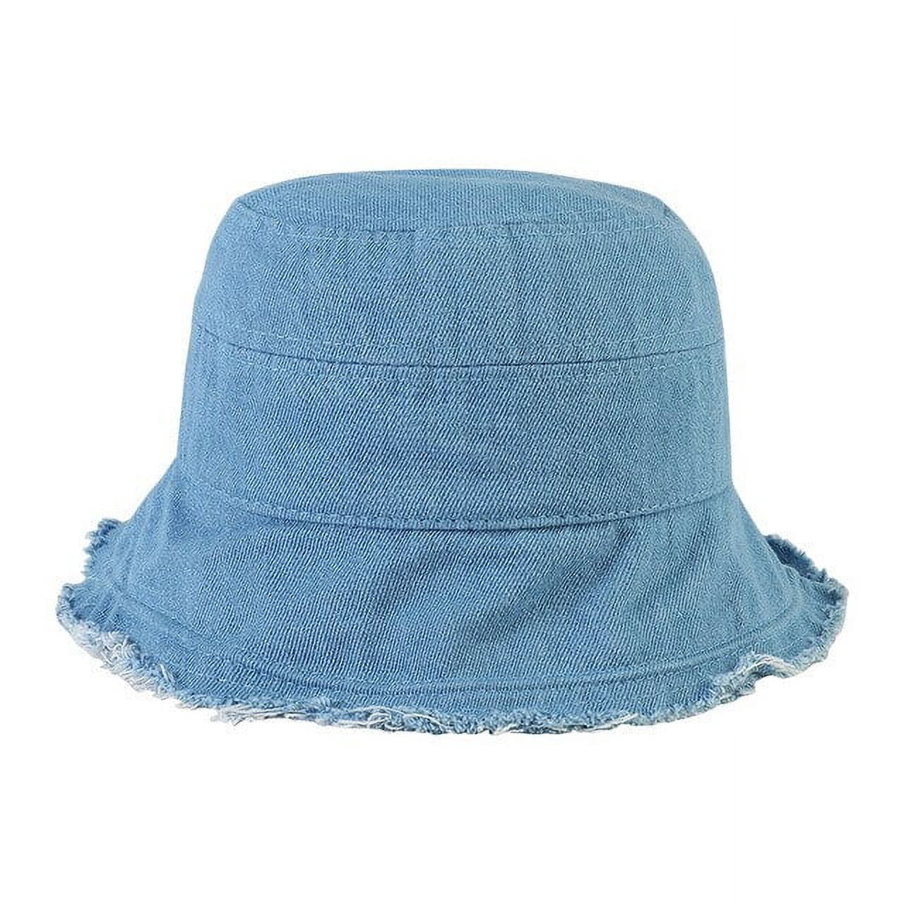 CoCopeanut New Summer Women Denim Bucket Hat Vintage Washed Floppy Cap ...
