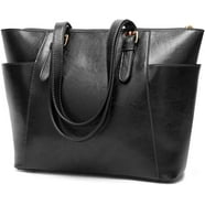 CoCopeanut Large Capacity Shoulder Bag for Women Oiled Waxed Leather ...