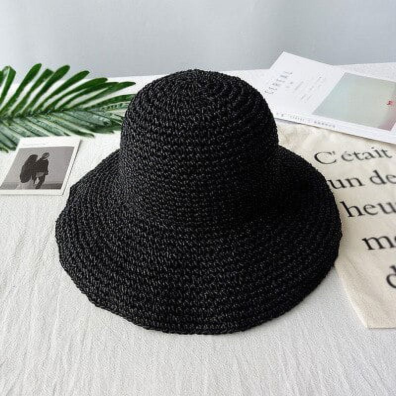 CoCopeanut Summer Autumn Hats for Women Retro Flat Drooping Hat Brim ...
