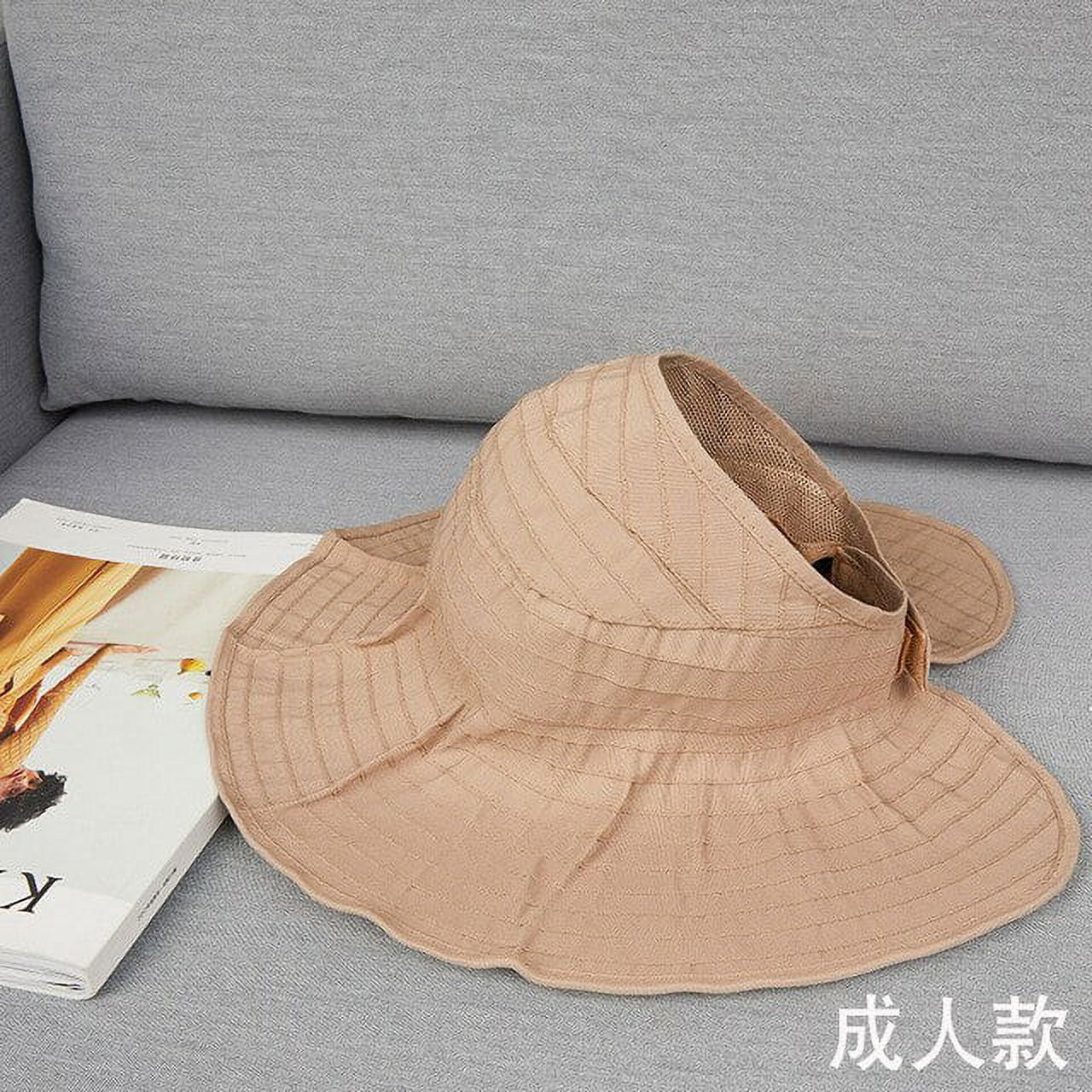 CoCopeanut Sun Hat Women Visors Hat Fishing Fisher Beach Hat UV ...