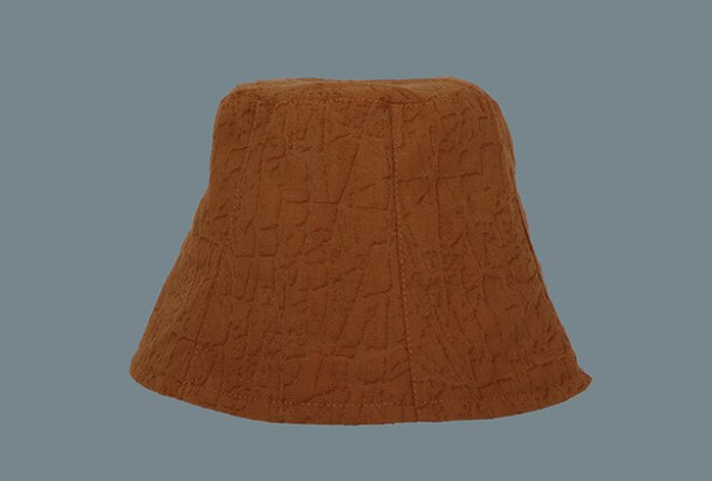 CoCopeanut Topi Bucket Solid Hitam Putih Garis-garis Gelap Baru 2021 ...