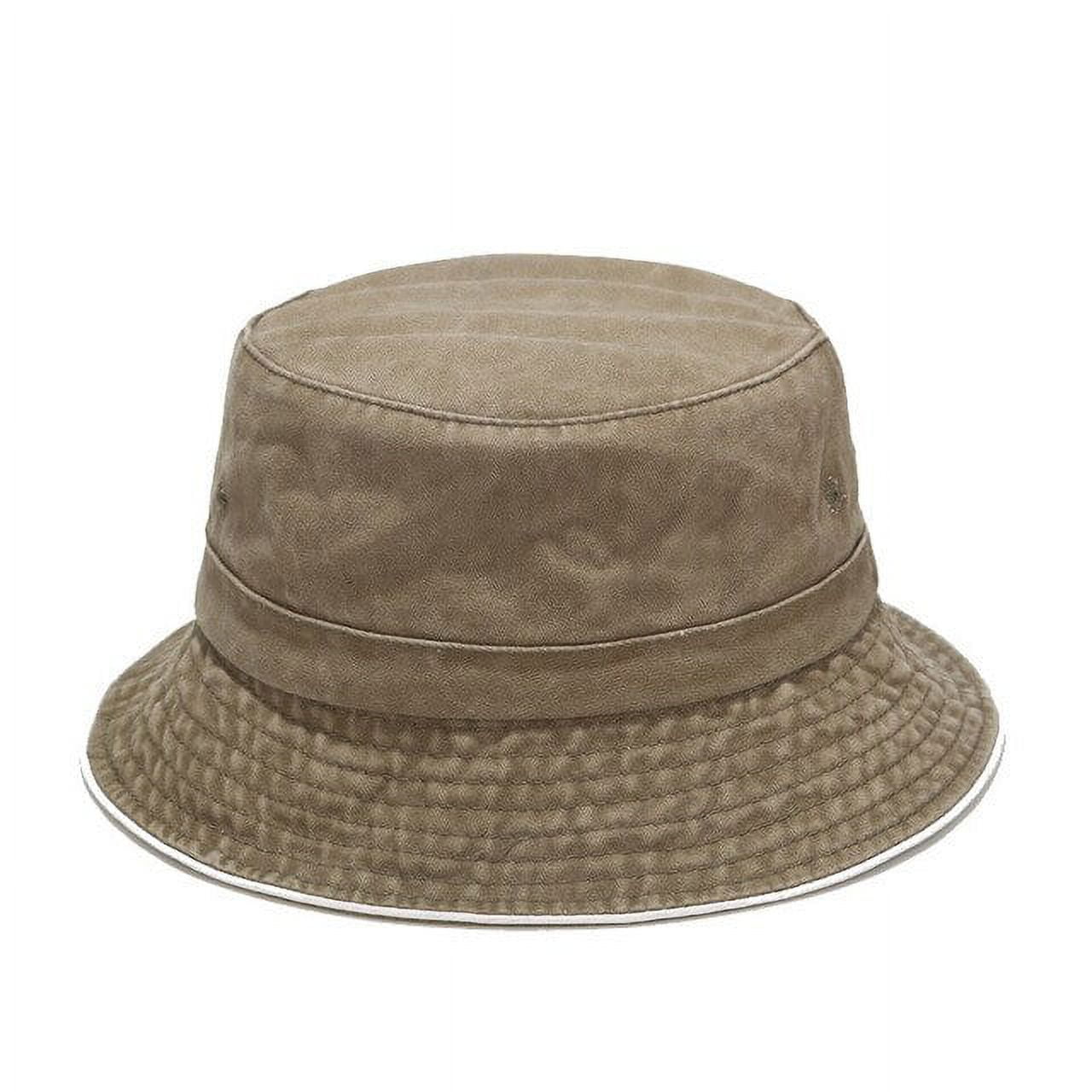 CoCopeanut Topi Ember Dicuci Denim Retro Panama Wanita Baru Topi ...