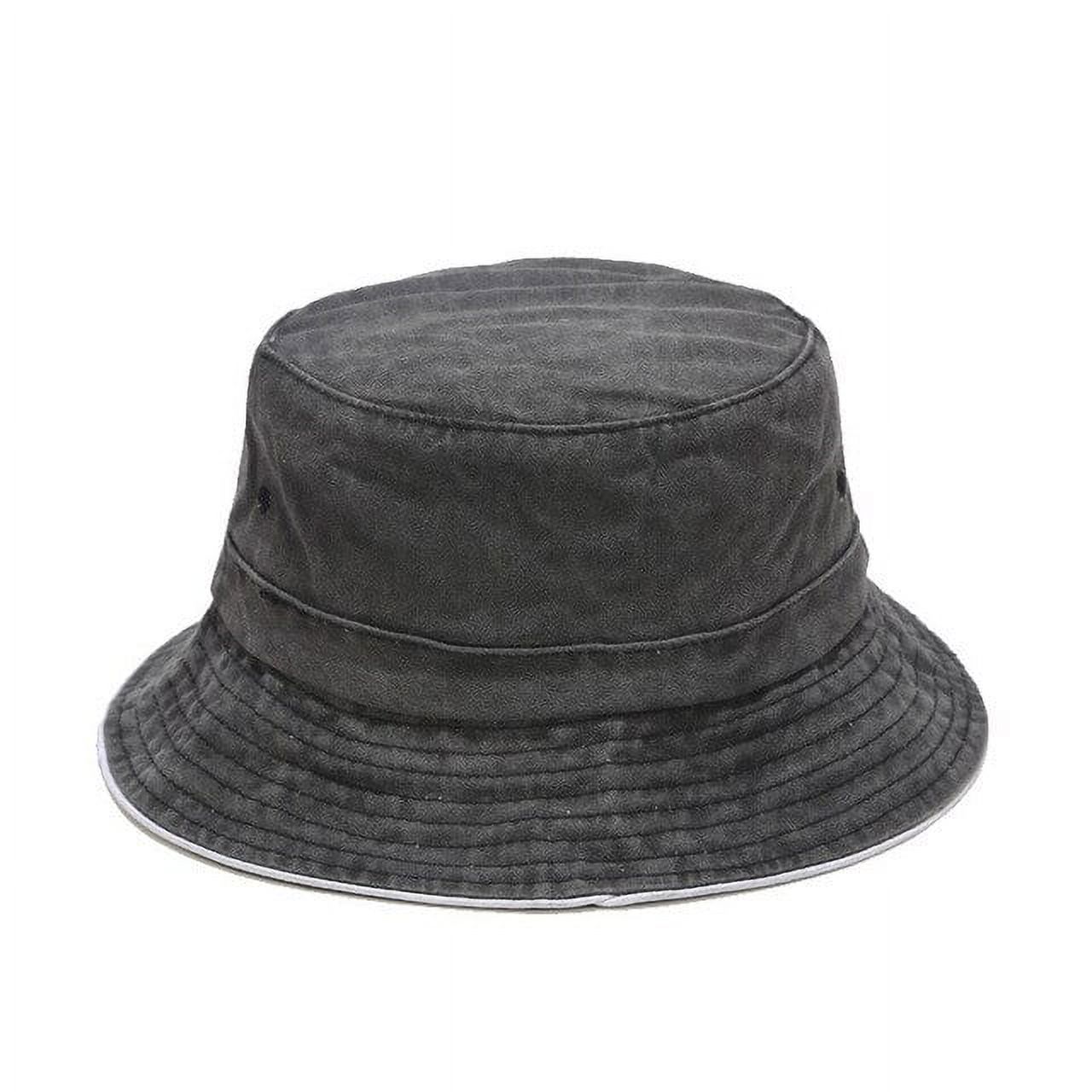 CoCopeanut Topi Ember Dicuci Denim Retro Panama Wanita Baru Topi ...