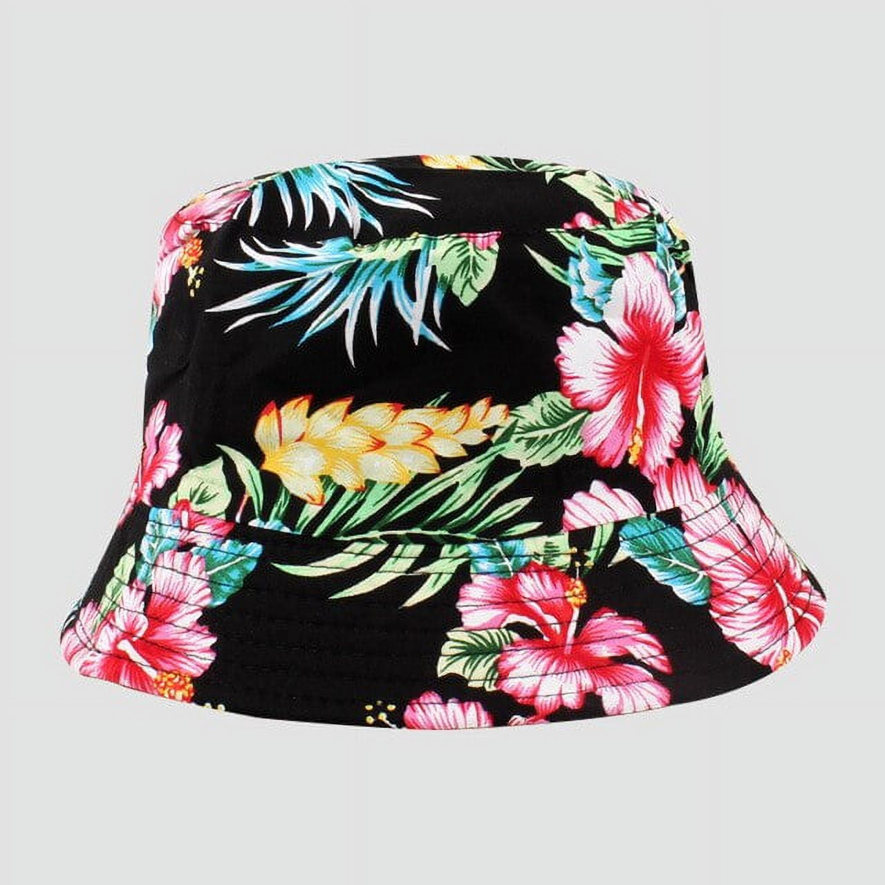 CoCopeanut Topi Ember Motif Bunga Topi Nelayan Dapat Dibalik Topi ...