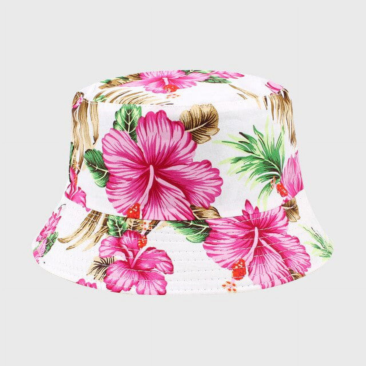 CoCopeanut Topi Ember Motif Bunga Topi Nelayan Dapat Dibalik Topi ...