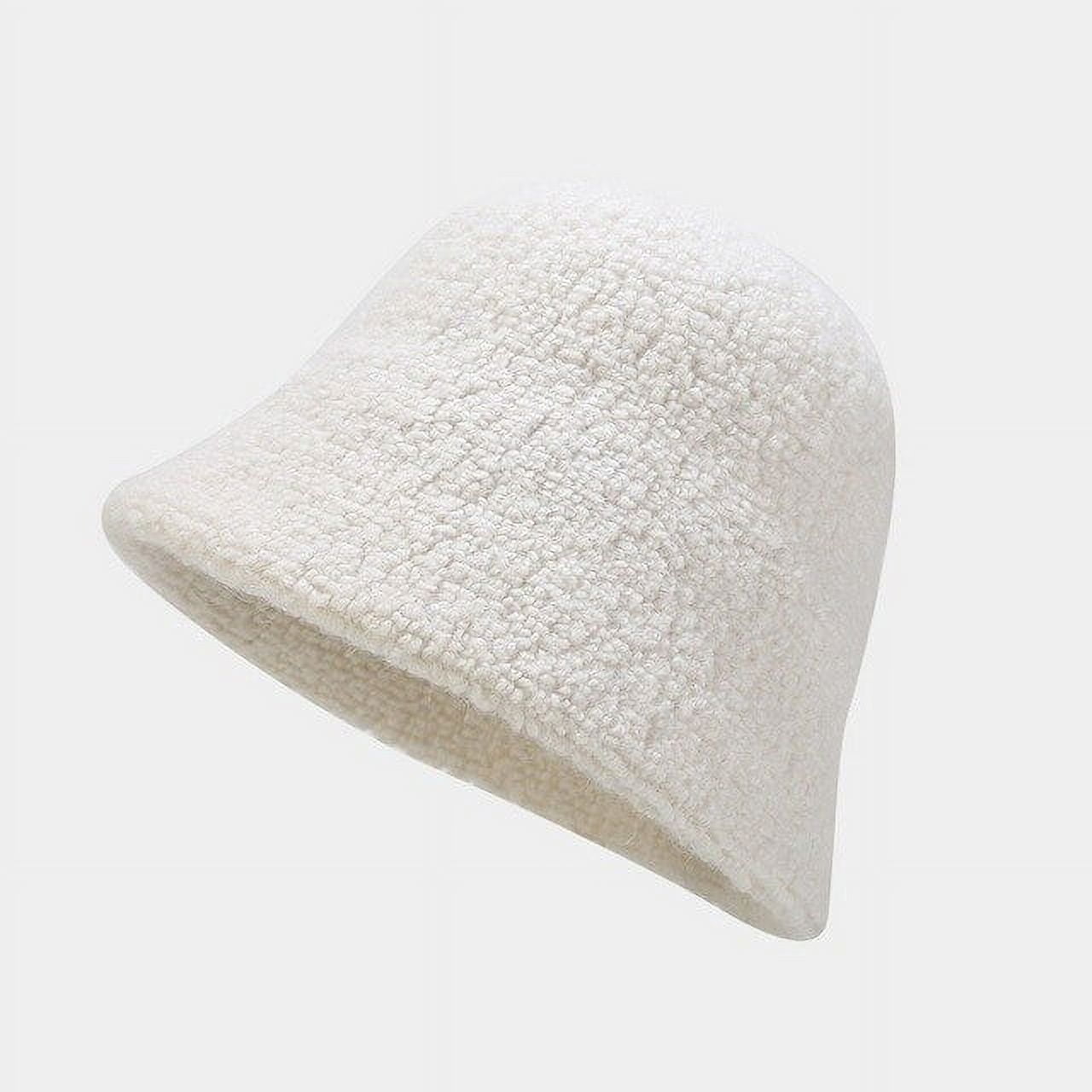 CoCopeanut Topi Ember Musim Dingin untuk Wanita Topi Pelindung Telinga ...