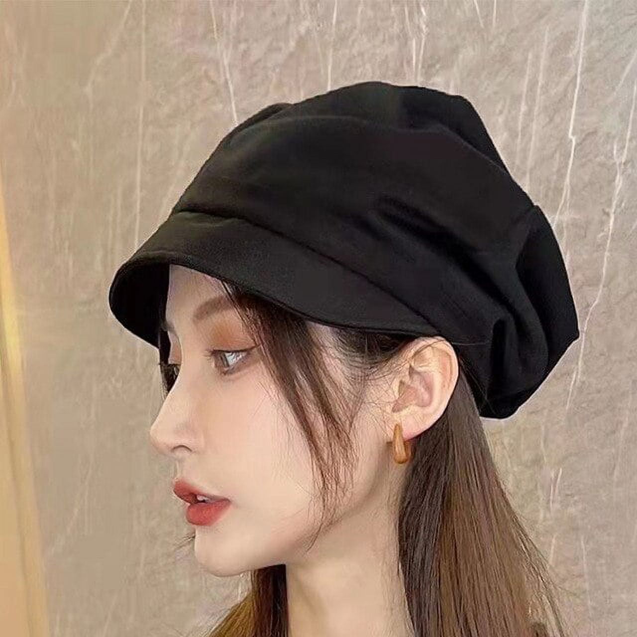 CoCopeanut Topi Kupluk Skullies Warna Solid untuk Wanita Topi 2022 Topi ...