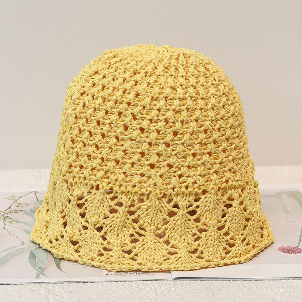 CoCopeanut Topi Musim Panas Berongga Sejuk untuk Wanita Topi Terkulai ...