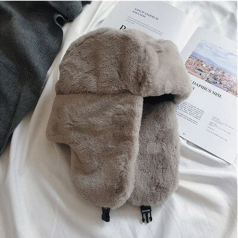 CoCopeanut Topi Wanita 2021 Topi Musim Dingin Topi Ushanka untuk Wanita ...