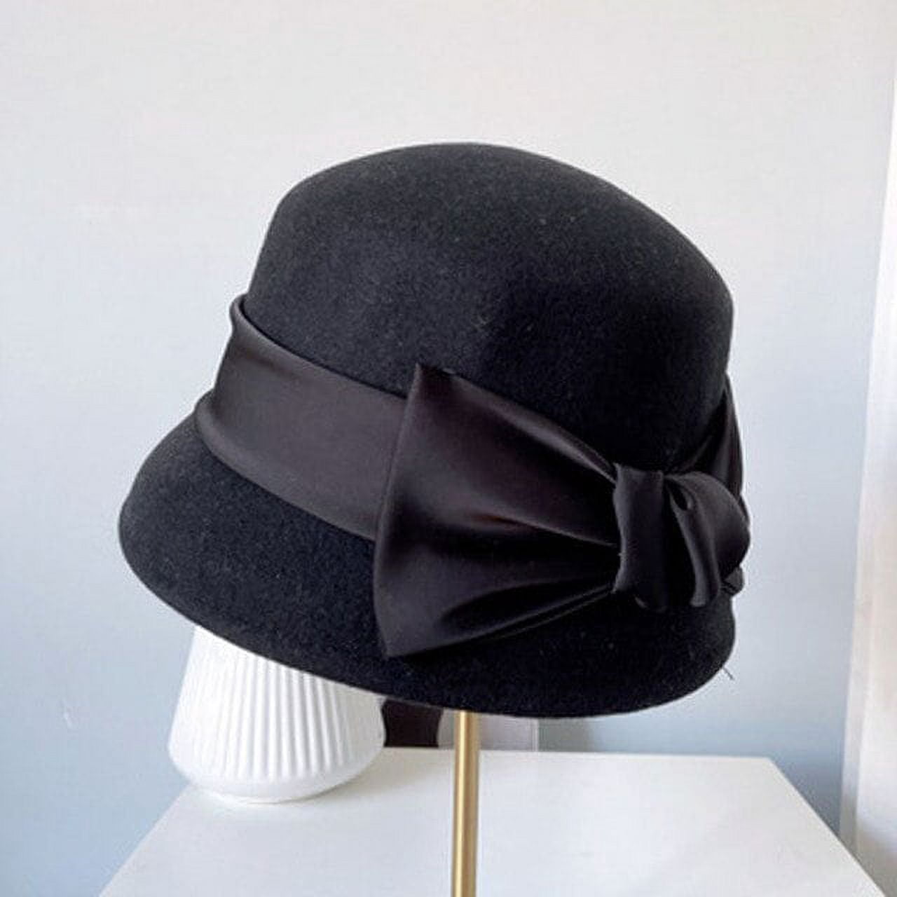 CoCopeaunt Audrey Hepburn Style Bow Top Hat Women Autumn And Winter ...