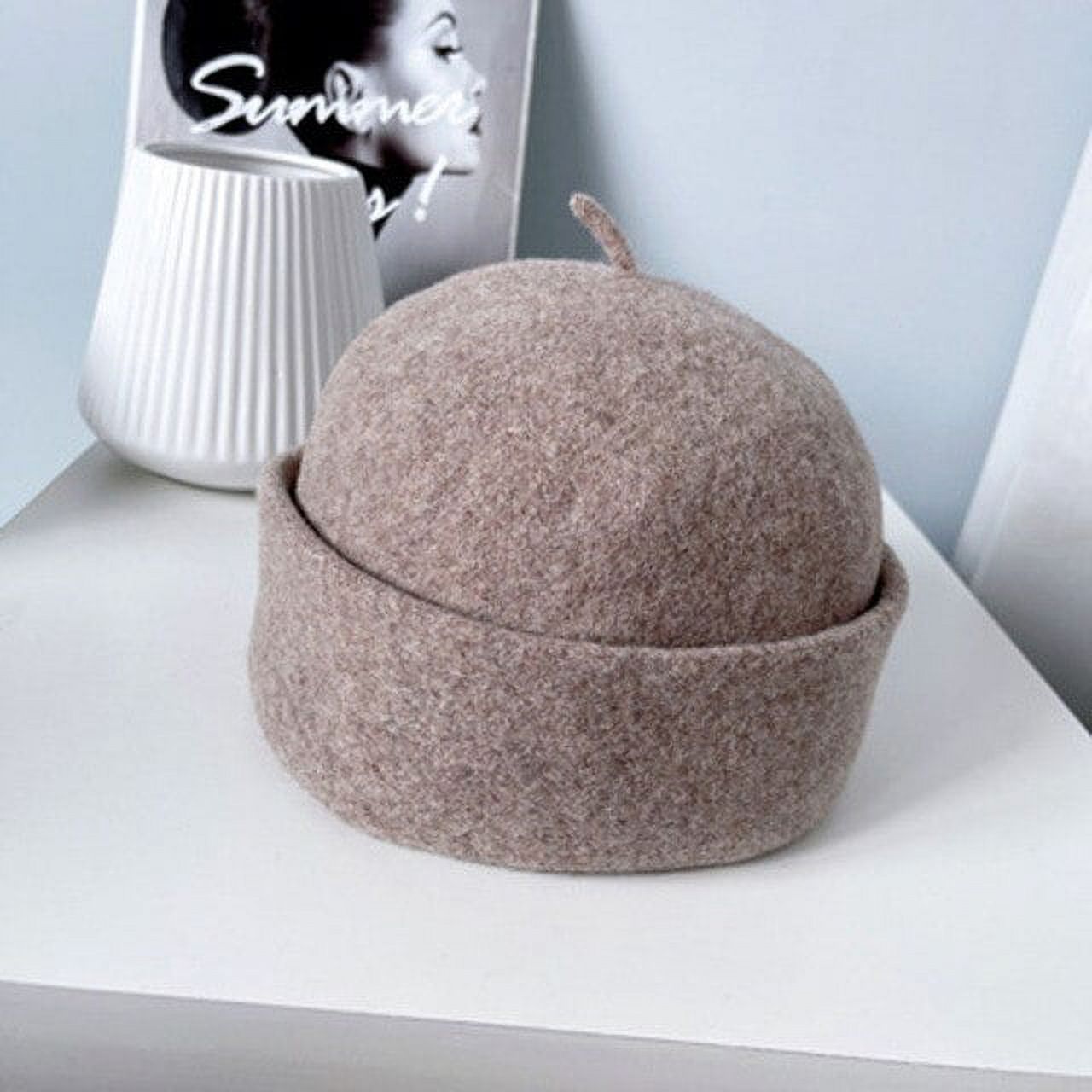 CoCopeaunt Autumn And Winter Australian Wool Cap Knitting Landlord Cap ...