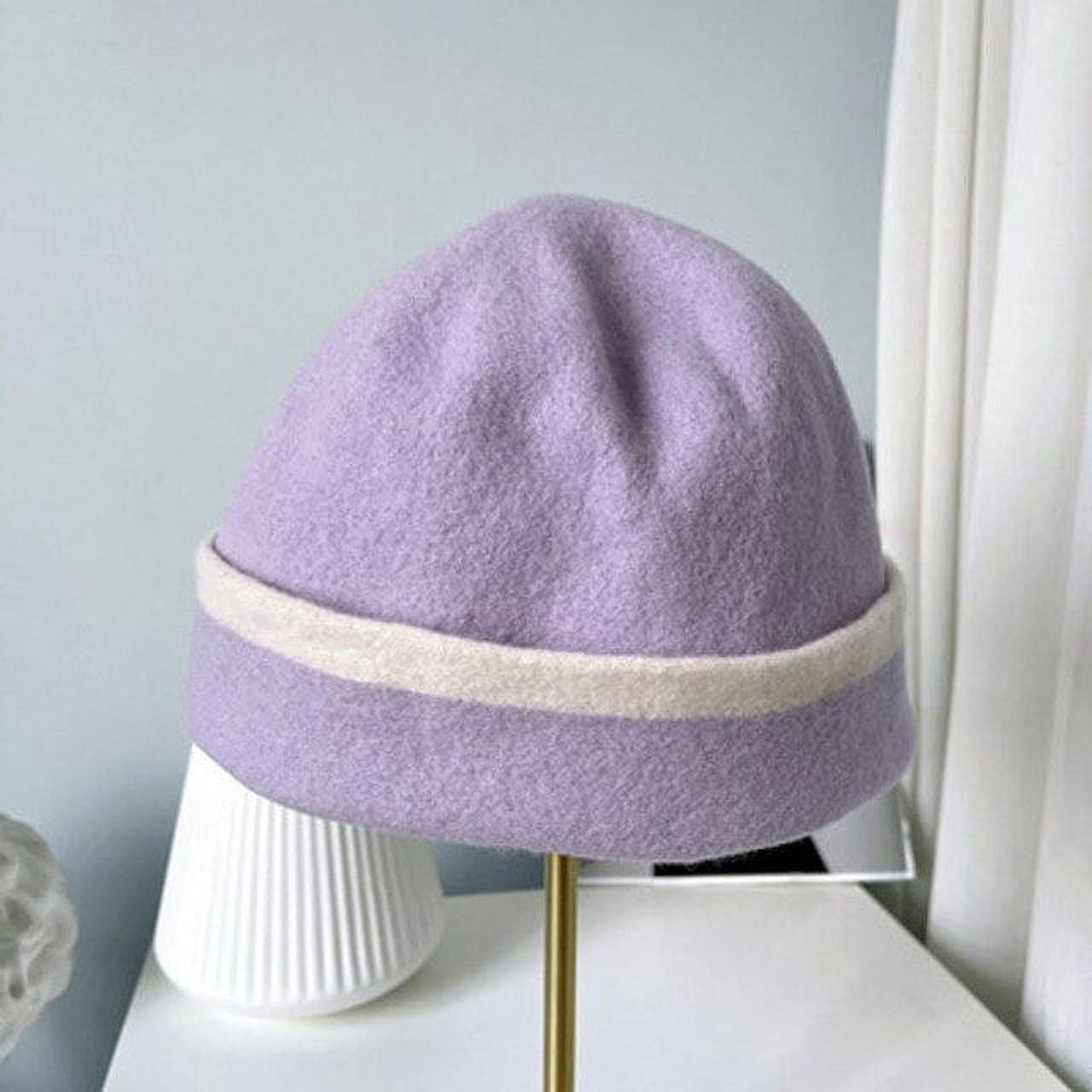 CoCopeaunt Autumn And Winter Australian Wool Pile Hat Women Literary ...
