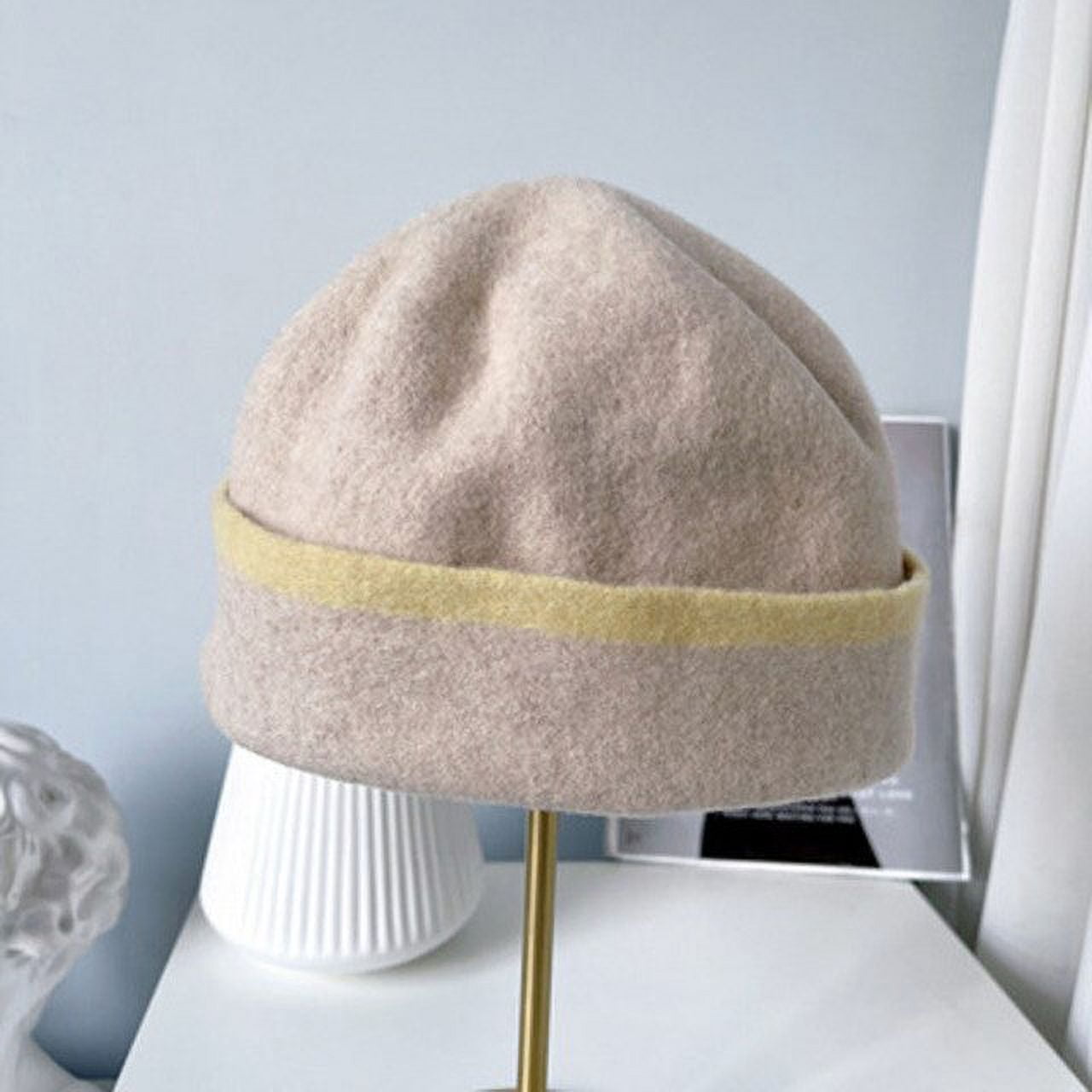 CoCopeaunt Autumn And Winter Australian Wool Pile Hat Women Literary ...