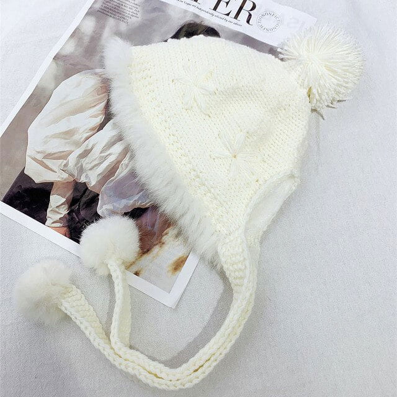 CoCopeaunt Autumn And Winter Rabbit Hair Warm Lei Feng Hat, Sweet And ...