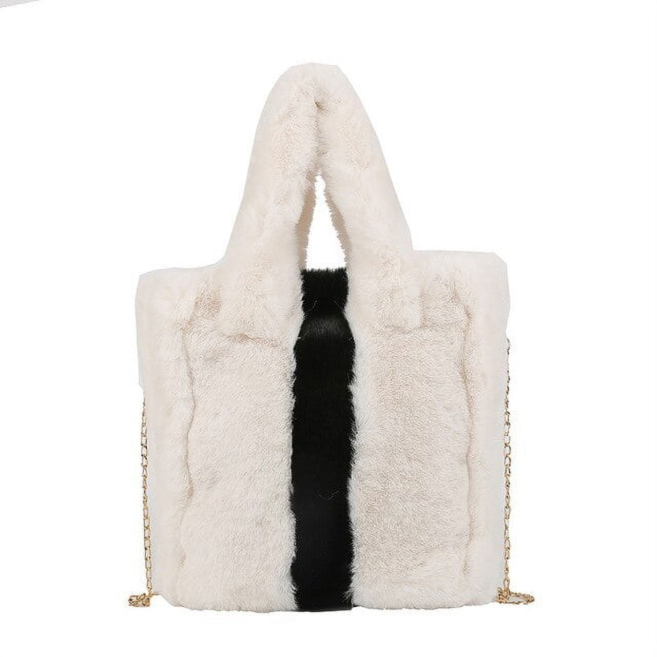 CoCopeaunt Autumn New Womens Premium Faux Plush Handbag Large Capacity ...
